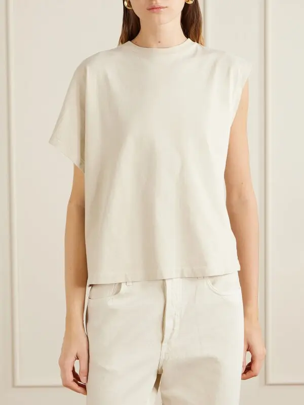AGOLDE Corrine Asymmetrical T-shirt - Brown