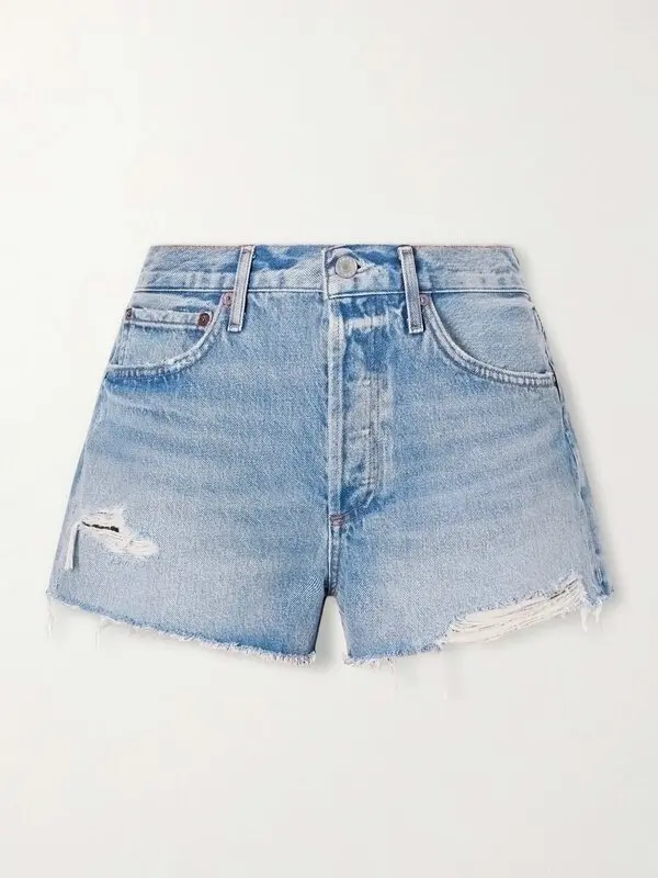 AGOLDE Parker Distressed Denim Shorts