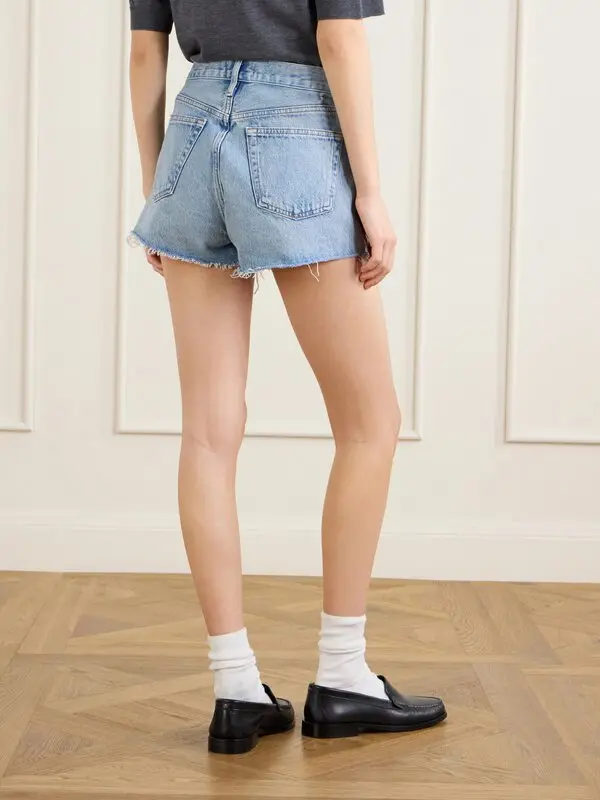 AGOLDE Parker Distressed Denim Shorts
