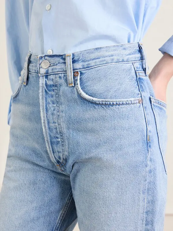 AGOLDE 90s Pinch Waist Cropped Jeans - Blue