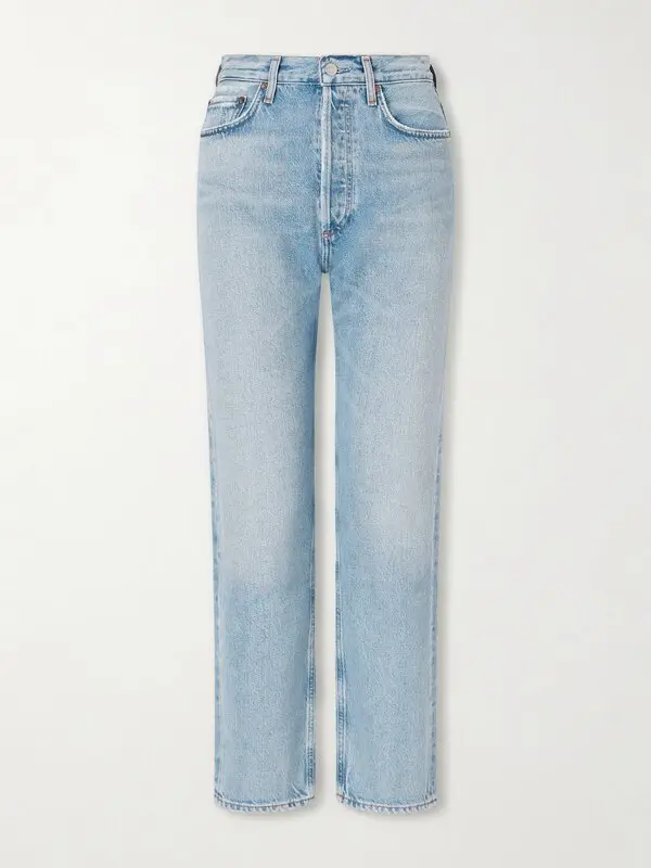 AGOLDE 90s Pinch Waist Cropped Jeans - Blue