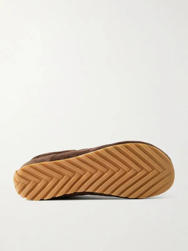 Bottega Veneta Orbit Flash Leather-trimmed Sneakers