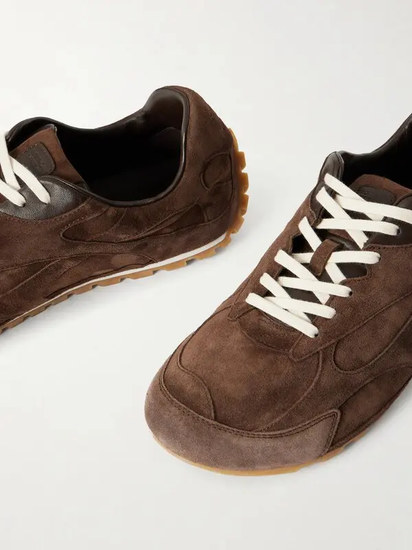Bottega Veneta Orbit Flash Leather-trimmed Sneakers