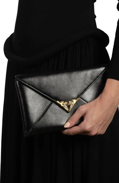 Alexis Bittar Envelope Clutch Bag - Black