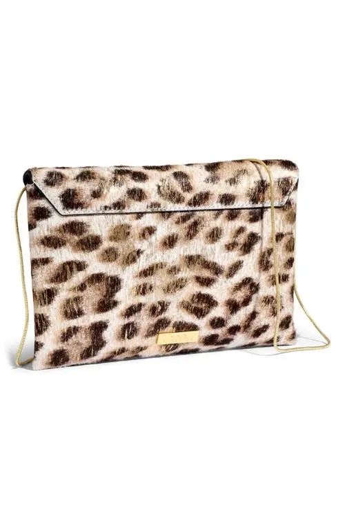 Alexis Bittar Envelope Clutch Bag - Metallic Leopard