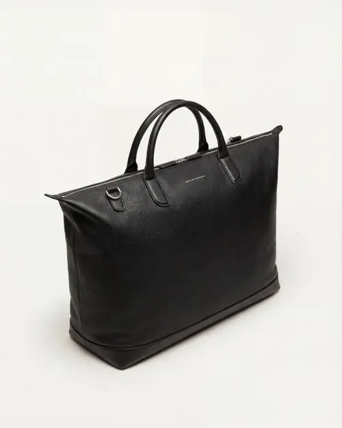 WANT Les Essentiels Hartsfield Pebble-grained Leather Weekender Bag - Black