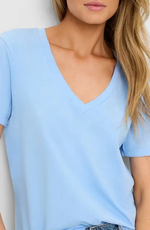 Michael Stars Daria Classic V-neck T-shirt - Sky