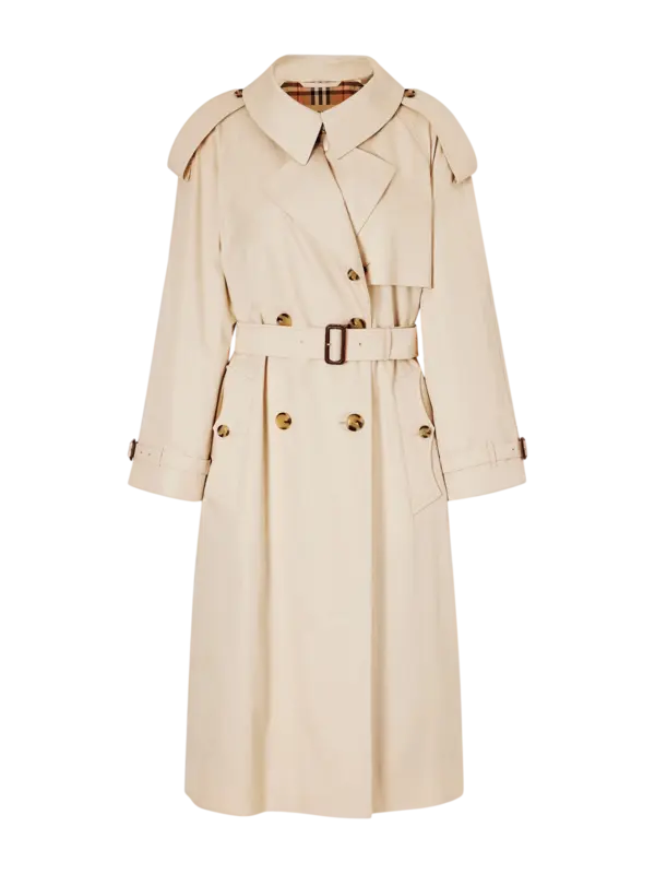 Burberry Fitzrovia Belted Cotton-gabardine Trench Coat