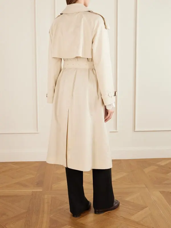 Burberry Fitzrovia Belted Cotton-gabardine Trench Coat