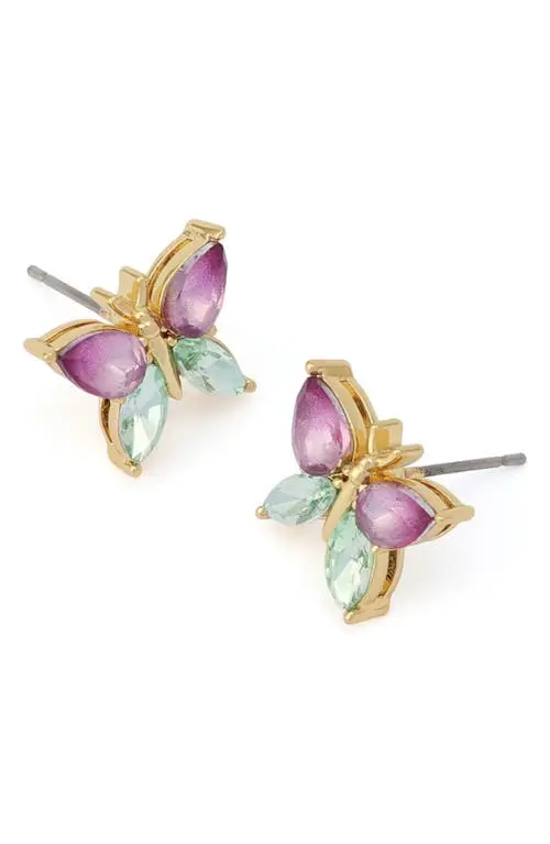 Kurt Geiger Crystal Butterfly Stud Earrings