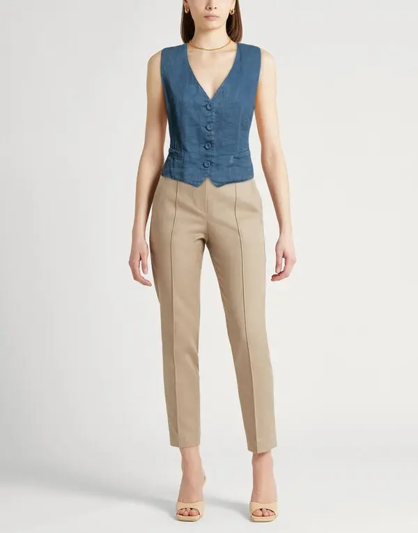120% Lino Tailored Linen Vest