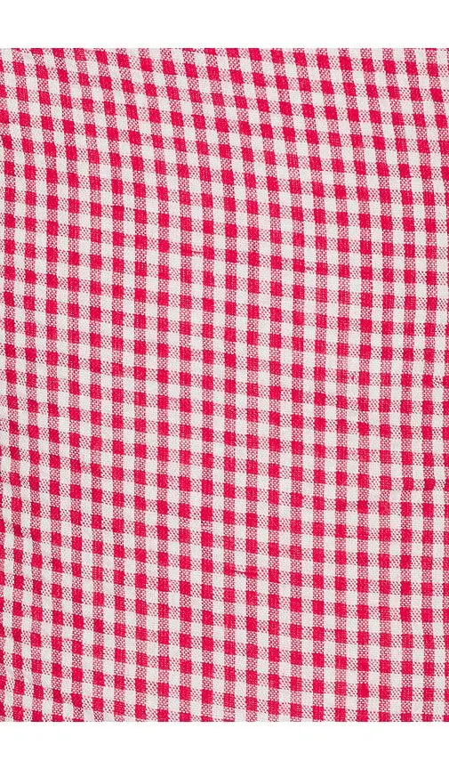 MORE TO COME Avery Mini Dress - Red Gingham