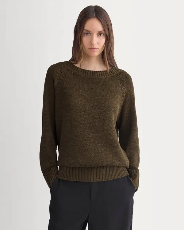 Everlane Wide-neck Crew Sweater - Beech