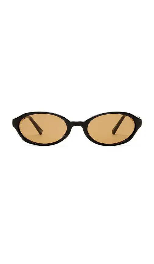 Le Specs Lunita Sunglasses - Black & Light Brown Mono