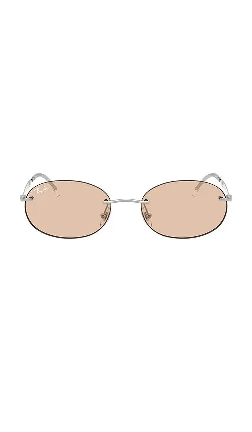 Ray-ban Oval Sunglasses - Silver