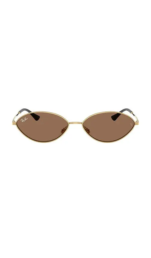 Ray-ban Kai Oval Sunglasses - Gold
