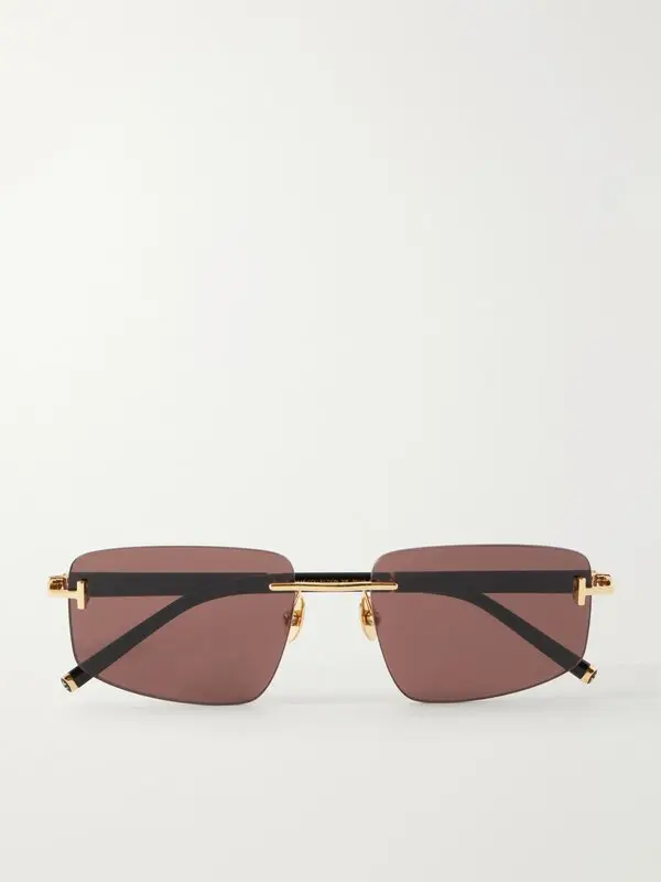 TOM FORD Square-frame Sunglasses - Gold