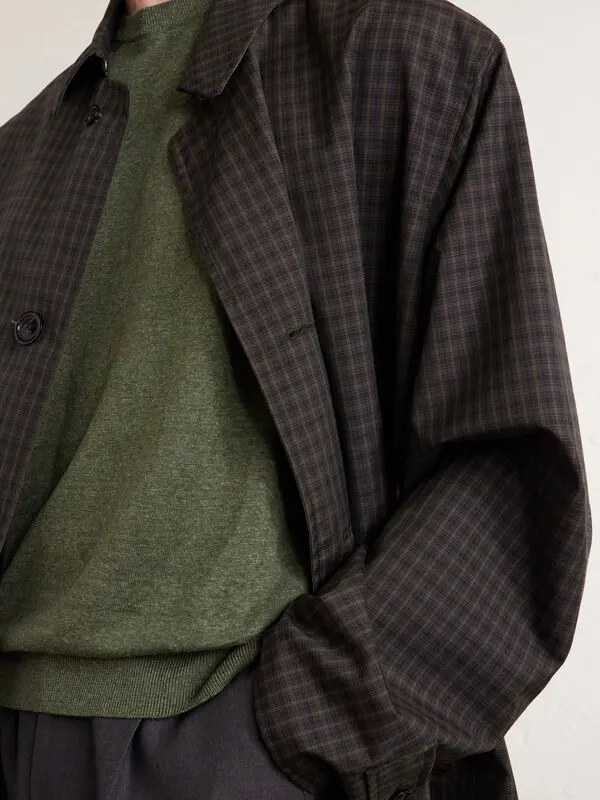PIACENZA CASHMERE 1733 Silk And Linen-blend Sweater - Green
