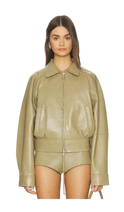 Retrofete Mariel Leather Jacket - Tan