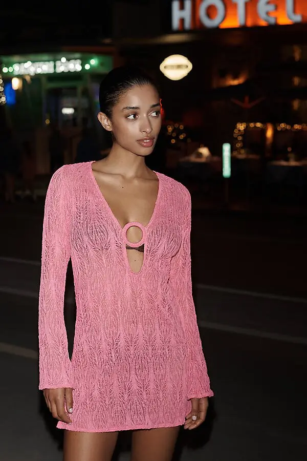 Peixoto Angie Long-sleeve Tunic Dress