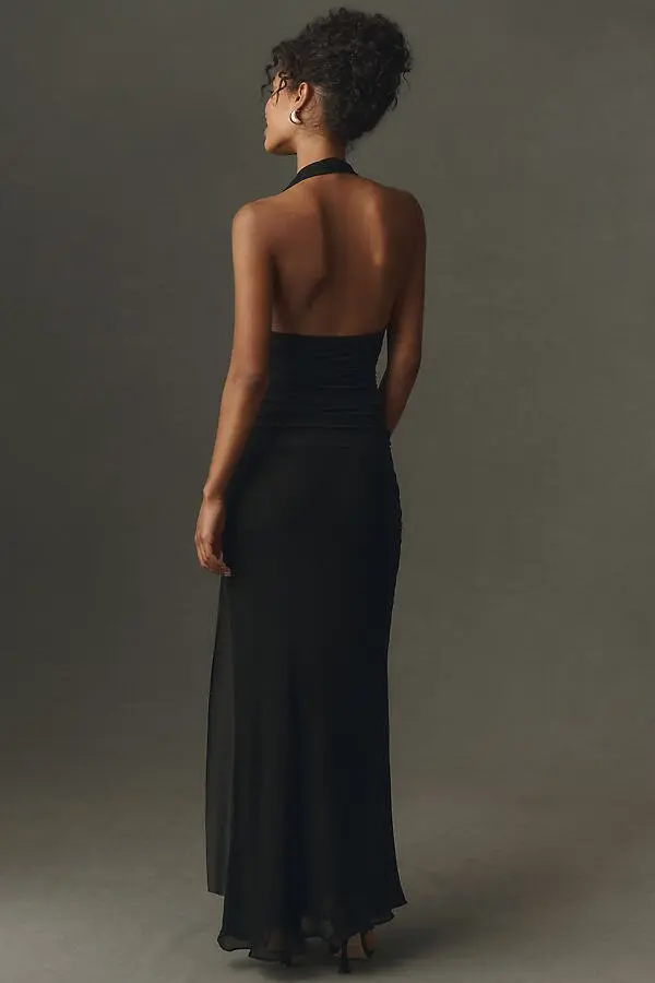 Bec & Bridge Cassis Drape Maxi Dress
