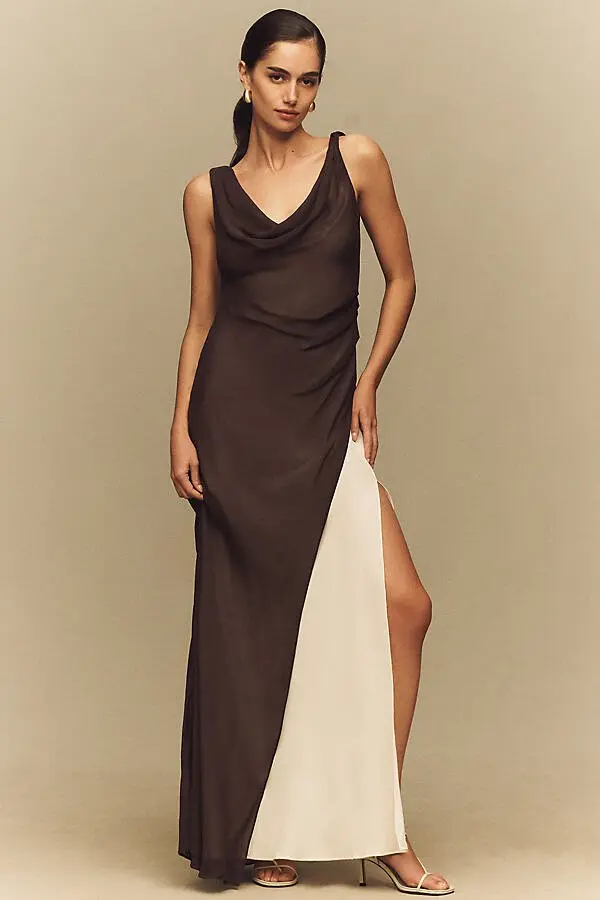 bec bridge brown dress Bec + Bridge Moon Dance Maxi Dress in Dark Chocolate