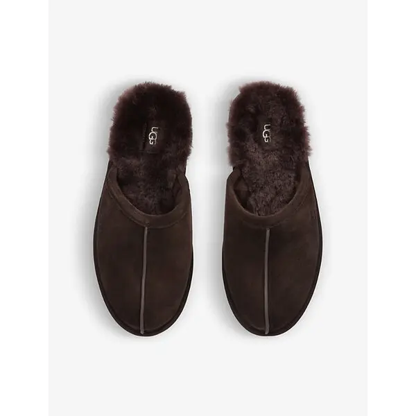 UGG Scuff Logo-embroidered Slippers - Brown/oth