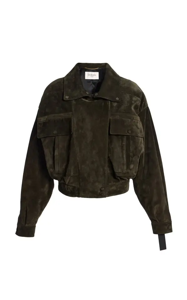 Saint Laurent Boxy Suede Jacket