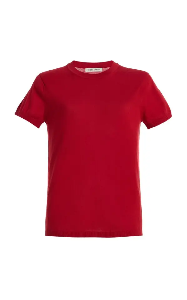 HIGH SPORT Otis Cotton T-shirt - Red