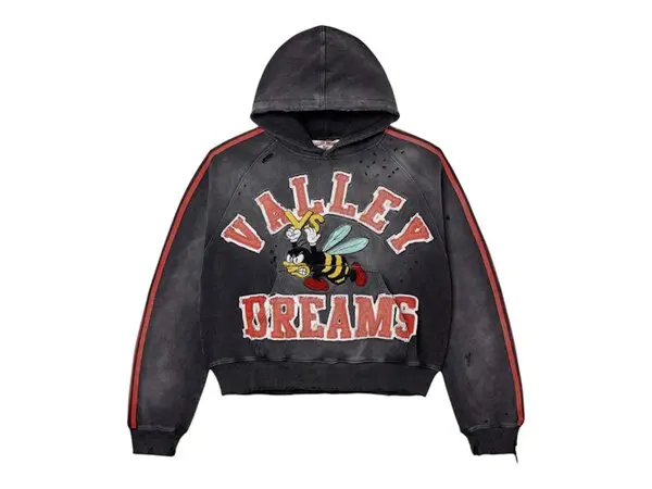 VALE FOREVER Anthem Pullover Hoodie - Black/red