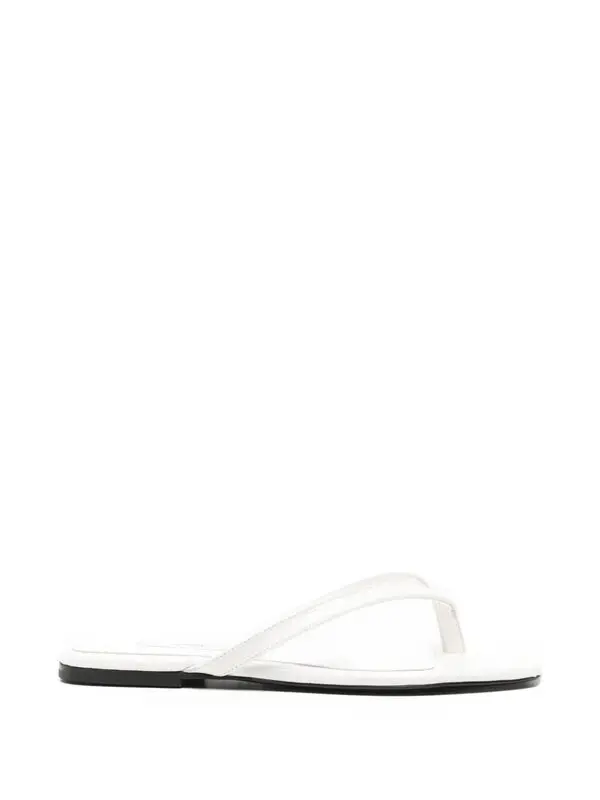 TOTEME Croc-embossed Flat Sandals