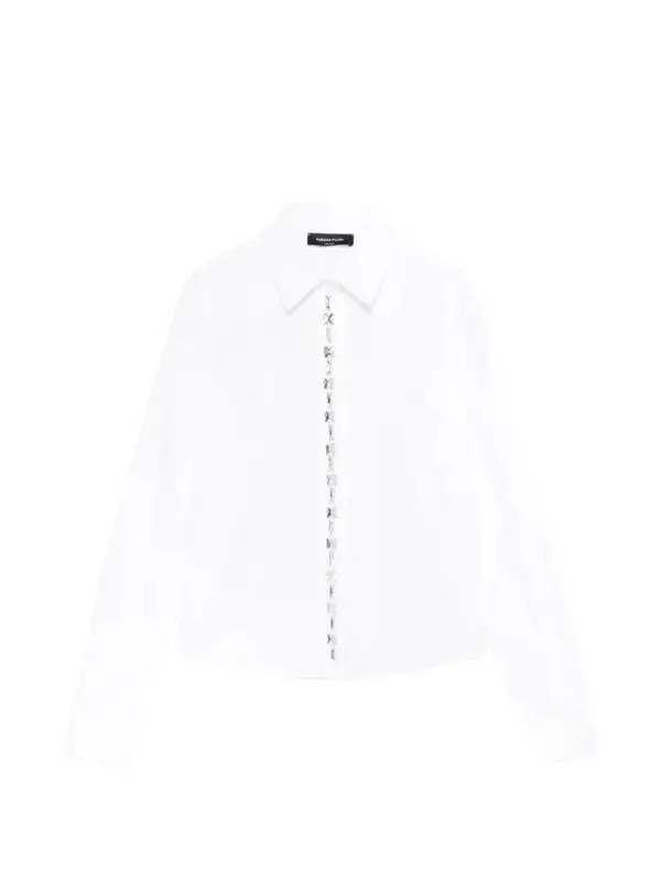 Fabiana Filippi Crystal-embellished Shirt - White
