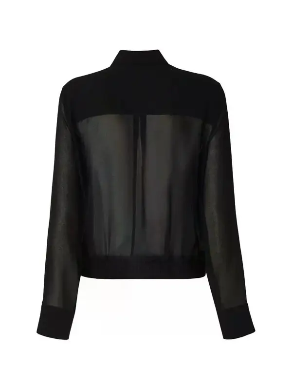 Pinko Sheer Shirt With Metallic Western Appliqués