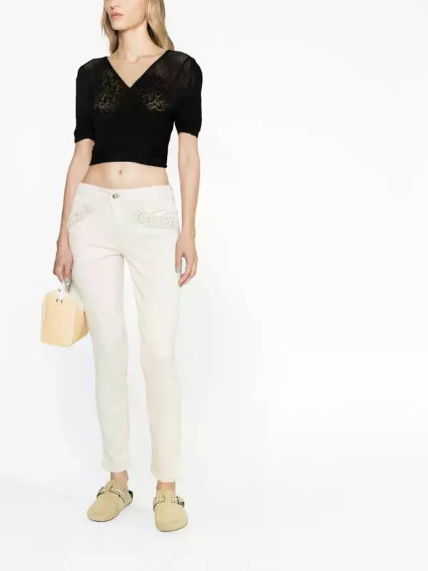 Liu Jo Bottom Up Embellished Skinny Jeans