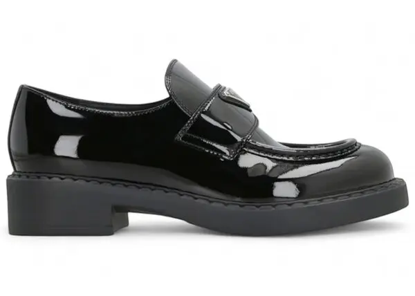Prada Patent Leather Loafers - Black
