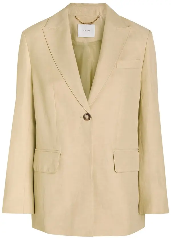 JOSEPH Woven Blazer - Beige