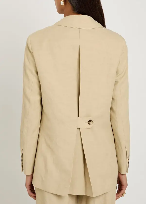 JOSEPH Woven Blazer - Beige