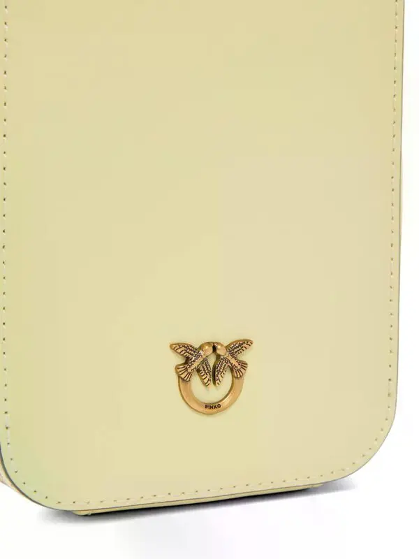 Pinko Zip-around Leather Smartphone Case - Neutrals