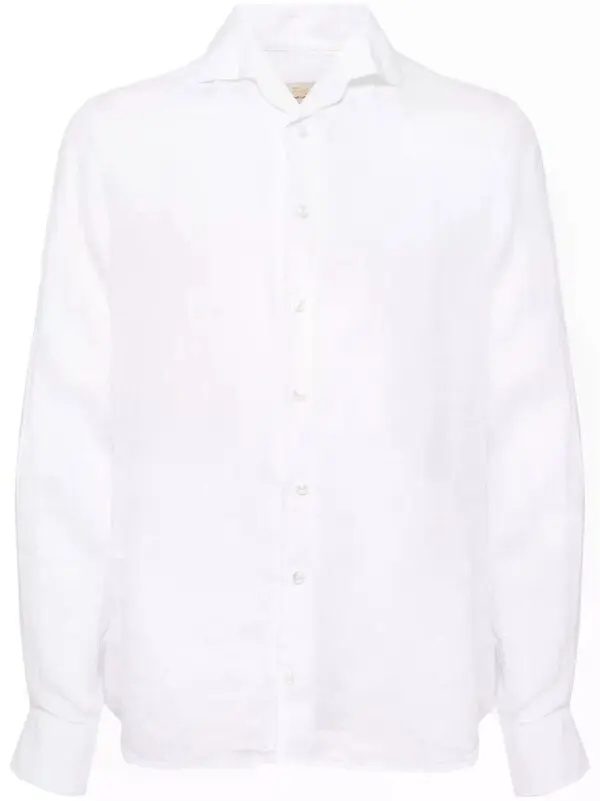 AURELIEN Aur Linen Shirt - White