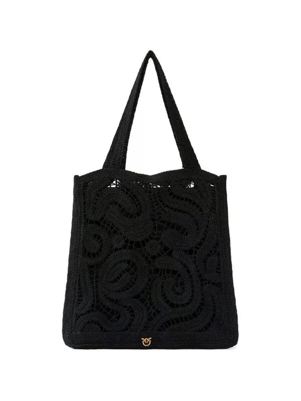 Pinko Crocheted Tote Bag