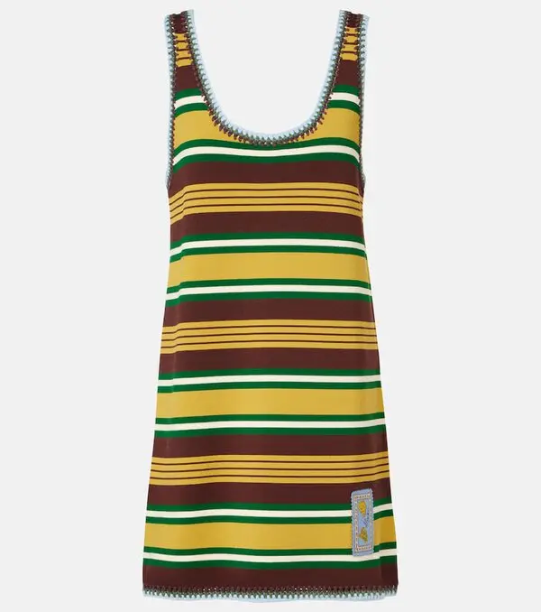 ALEMAIS Alémais Clover Striped Knitted Minidress - Multicoloured