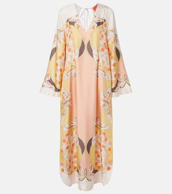 La DoubleJ Twin Flame Printed Maxi Dress - Multicoloured