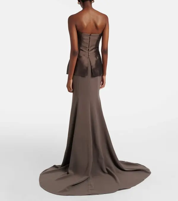 Solace London Alia Strapless Gown