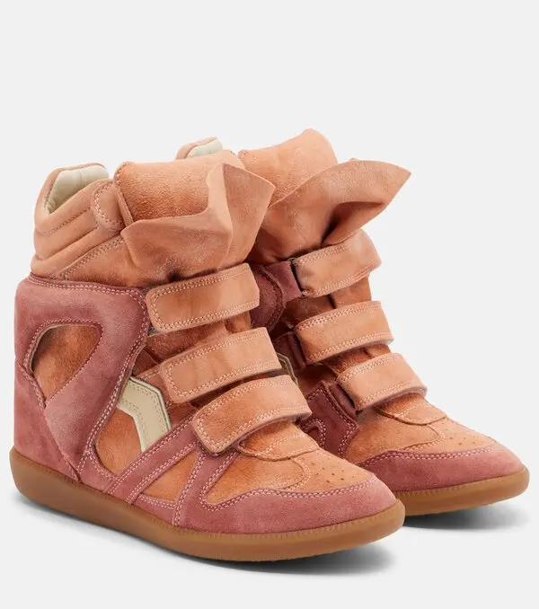 Isabel Marant Étoile Bekett Suede High-top Sneakers - Pink