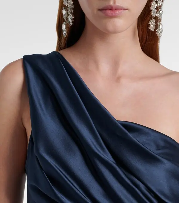THE SEI Draped One-shoulder Gown