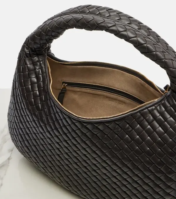 Bottega Veneta Intrecciato Leather Shoulder Bag - Brown