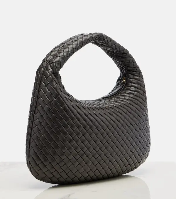 Bottega Veneta Intrecciato Leather Shoulder Bag - Brown