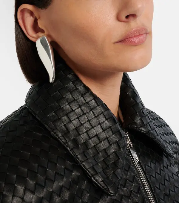 Bottega Veneta Prisma Sterling Earrings - Silver
