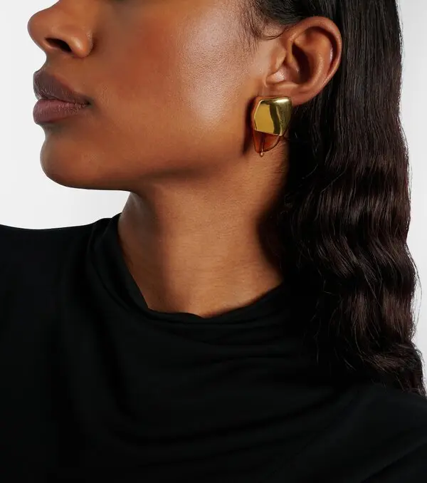 Bottega Veneta Prisma Small 18kt-plated Earrings