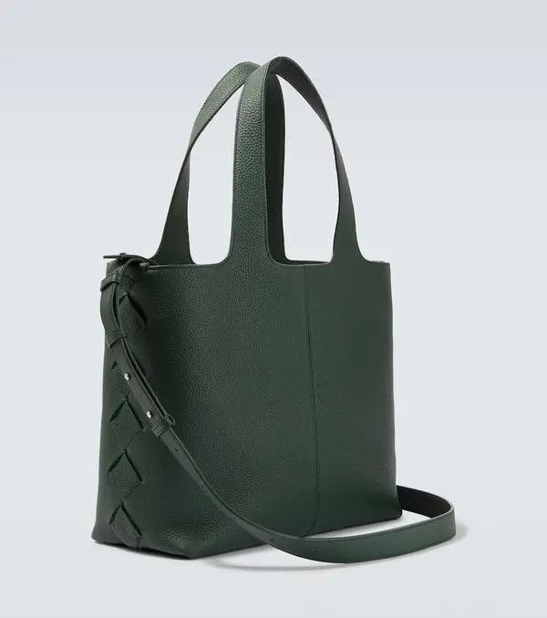Bottega Veneta Diago Intreccio Leather Tote Bag - Green